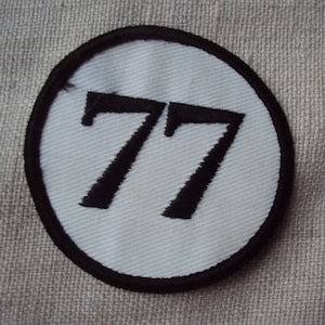 Vintage 1970s NUMBER 77 Variety of Colors Stick on Sew on - Etsy