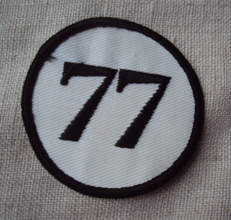 Vintage 1970s NUMBER 77 Variety of Colors Stick on Sew on - Etsy