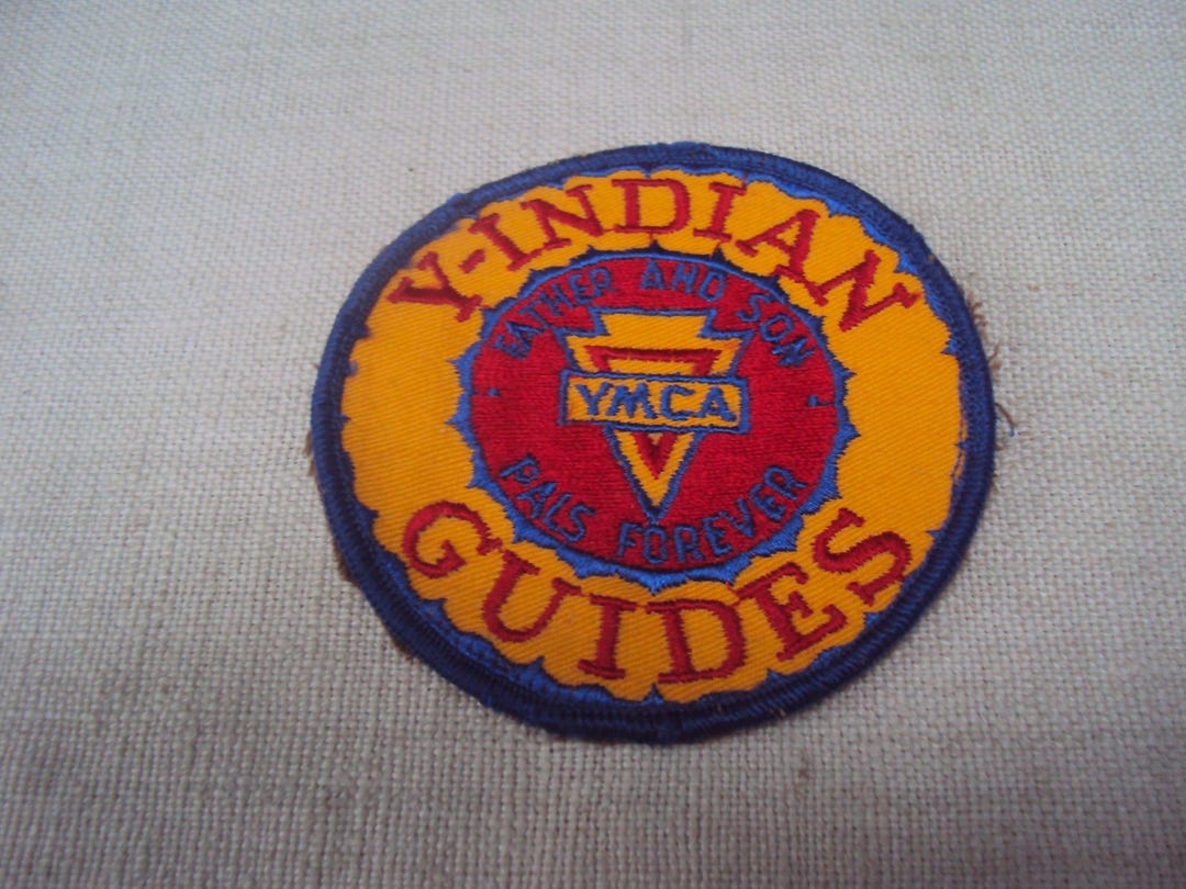 Vintage Extra Large Y Indian Guides YMCA Sew on Patch Father and Son ...