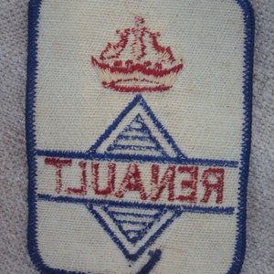 Vintage 60s RENAULT Uniform Sew on Patch White, Blue and Red - Etsy