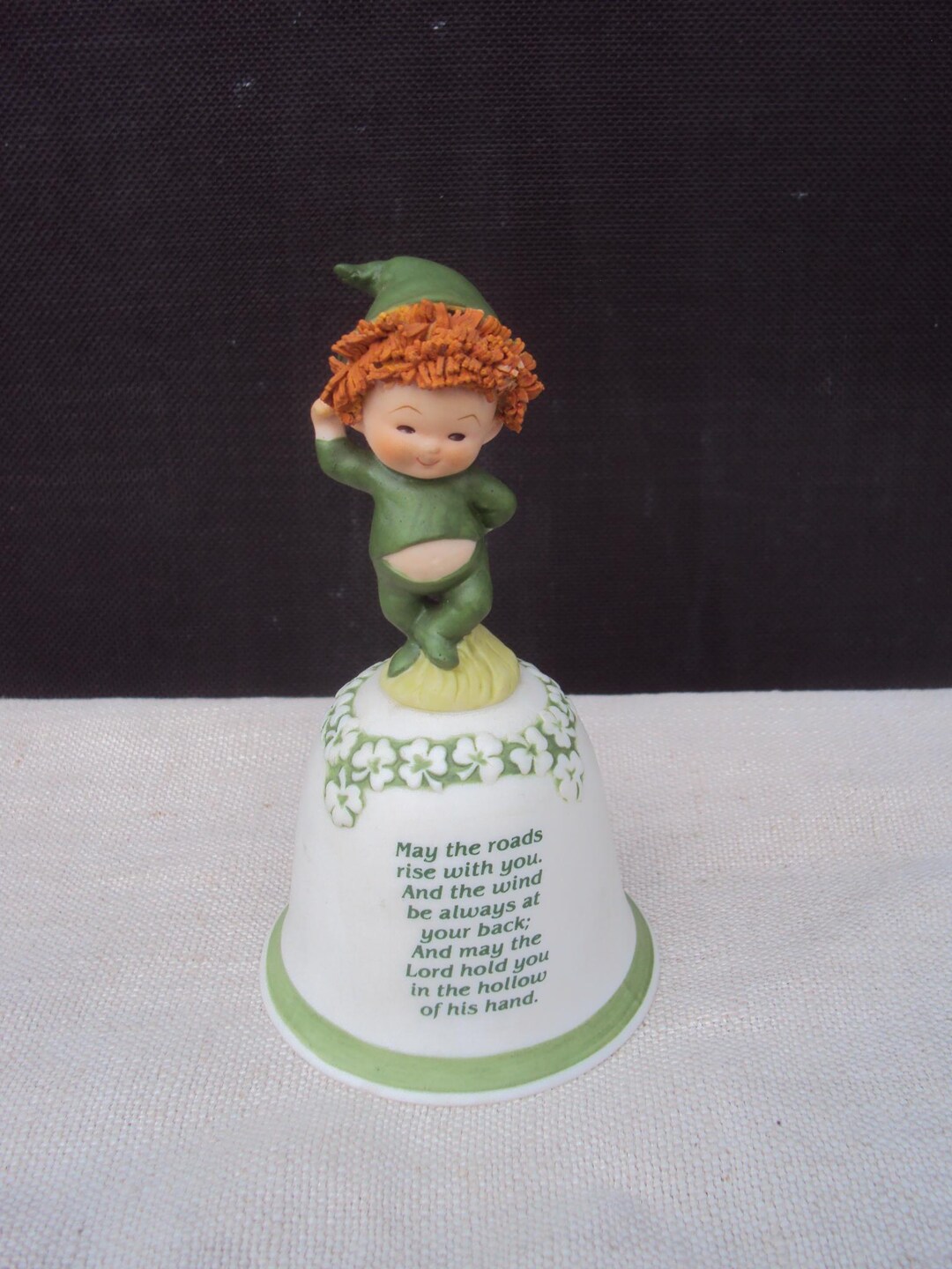 Vintage 1980s Irish Blessing Bell Enesco Taiwan St. Patrick's Day ...