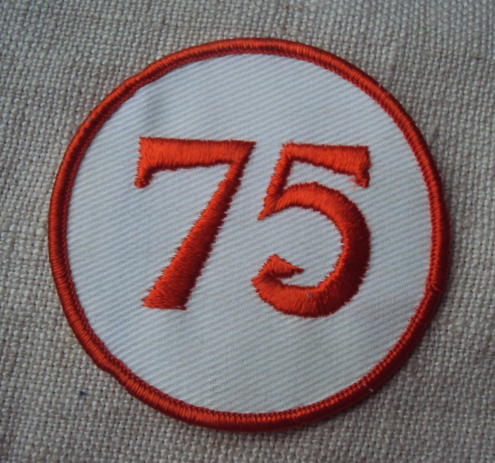 Vintage 1970s NUMBER 75 Variety of Colors Stick on Sew on - Etsy