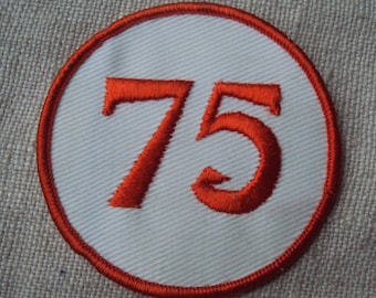 Vintage 1970s NUMBER 77 Variety of Colors Stick on Sew on Uniform Patch ...