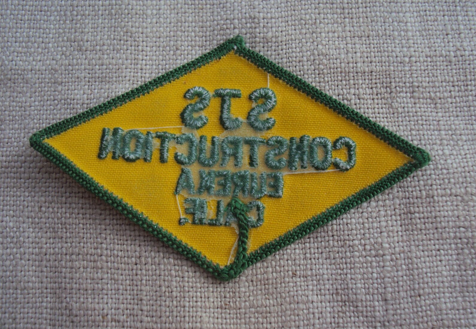 Vintage SJS Construction Eureka Calif. Sew on Patch - Etsy