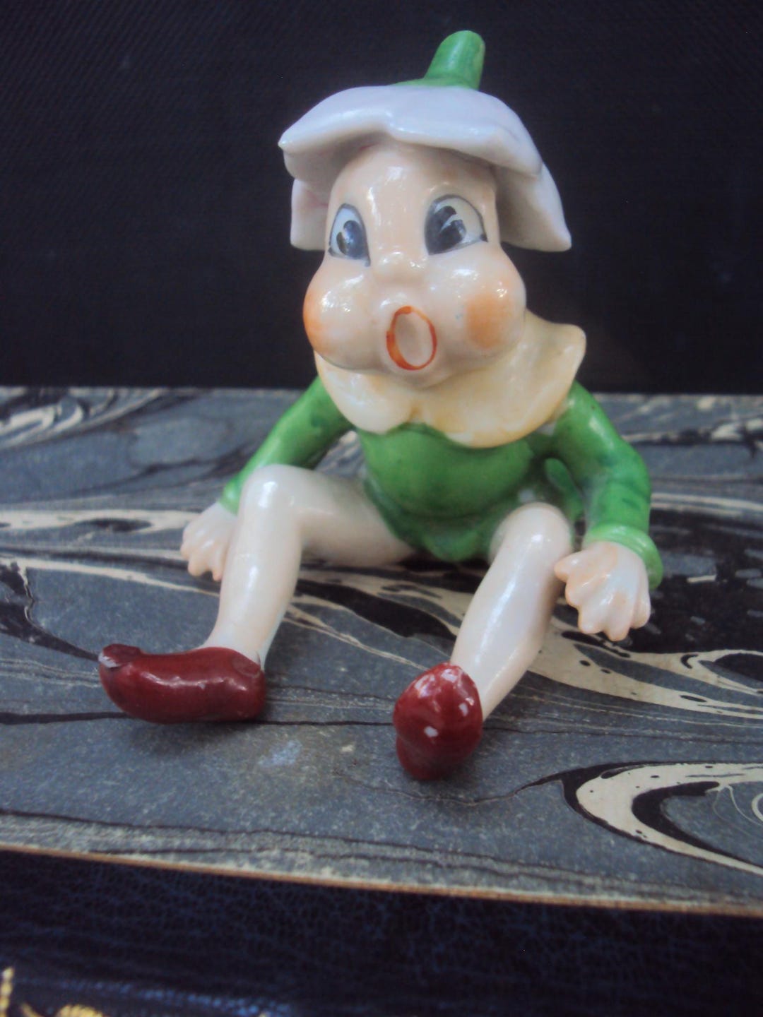Vintage Pixie Elf Bug Figure Small Ceramic Occupied Japan Collectible ...