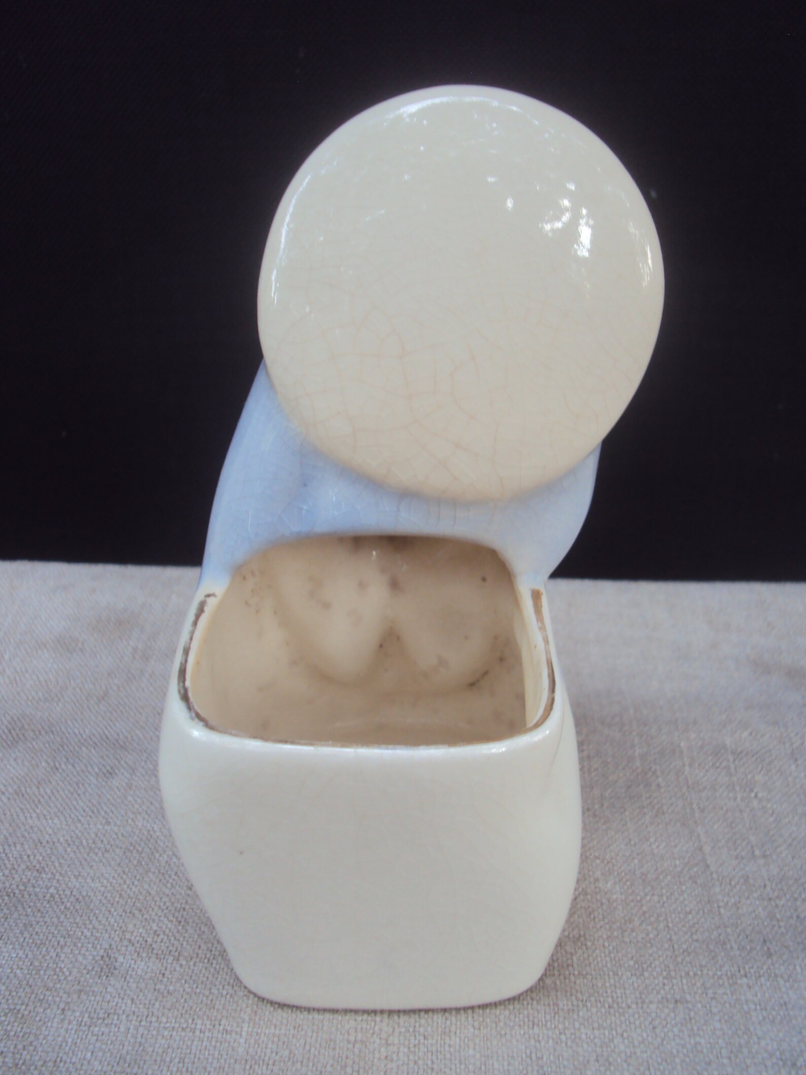 Relpo 5 1/2" Ceramic Virgin Mary Planter Figurine Catholic Blessed ...