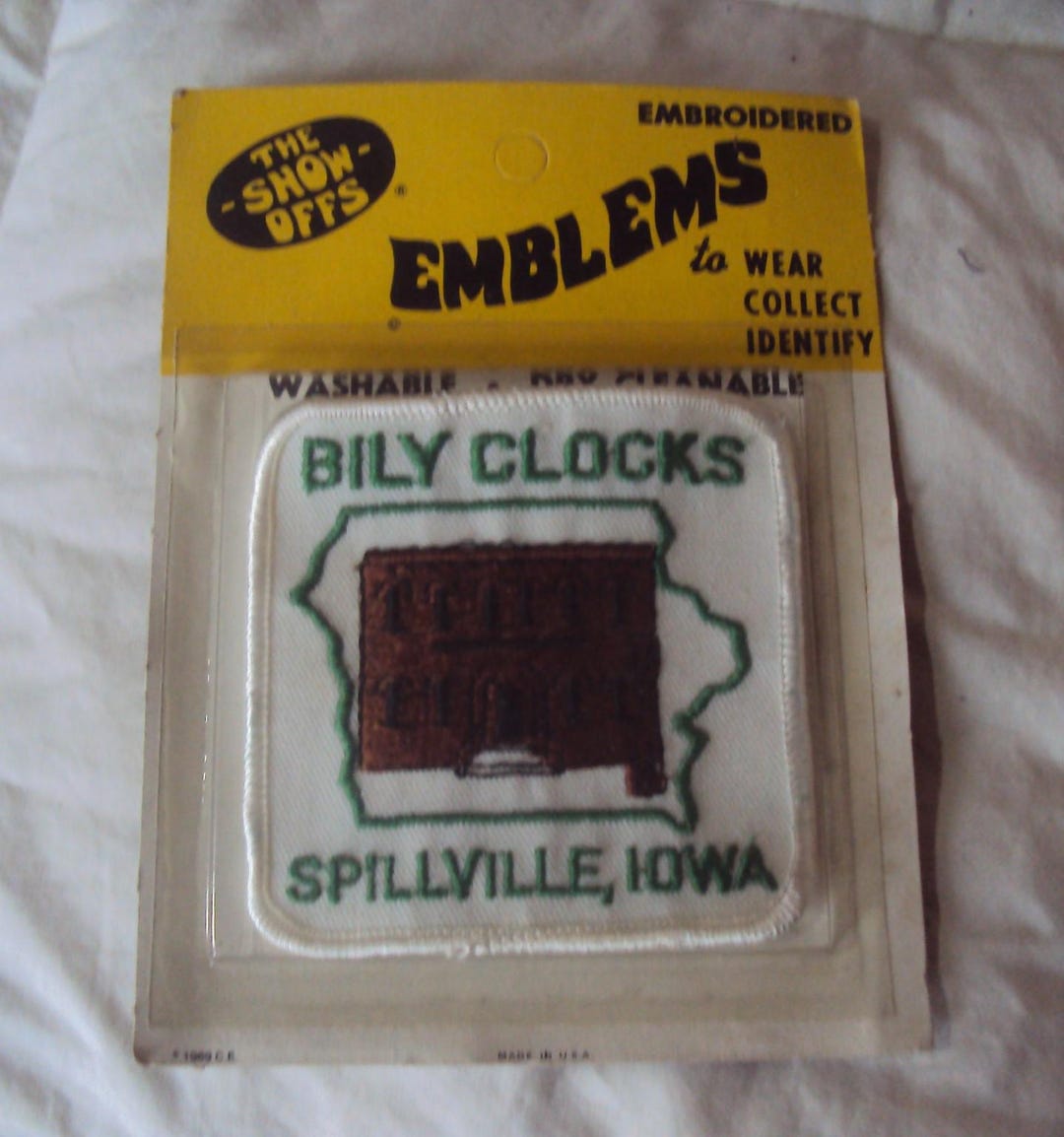 Vintage 1960s Bily Clocks Spillville IOWA Museum Travel Patch Original ...