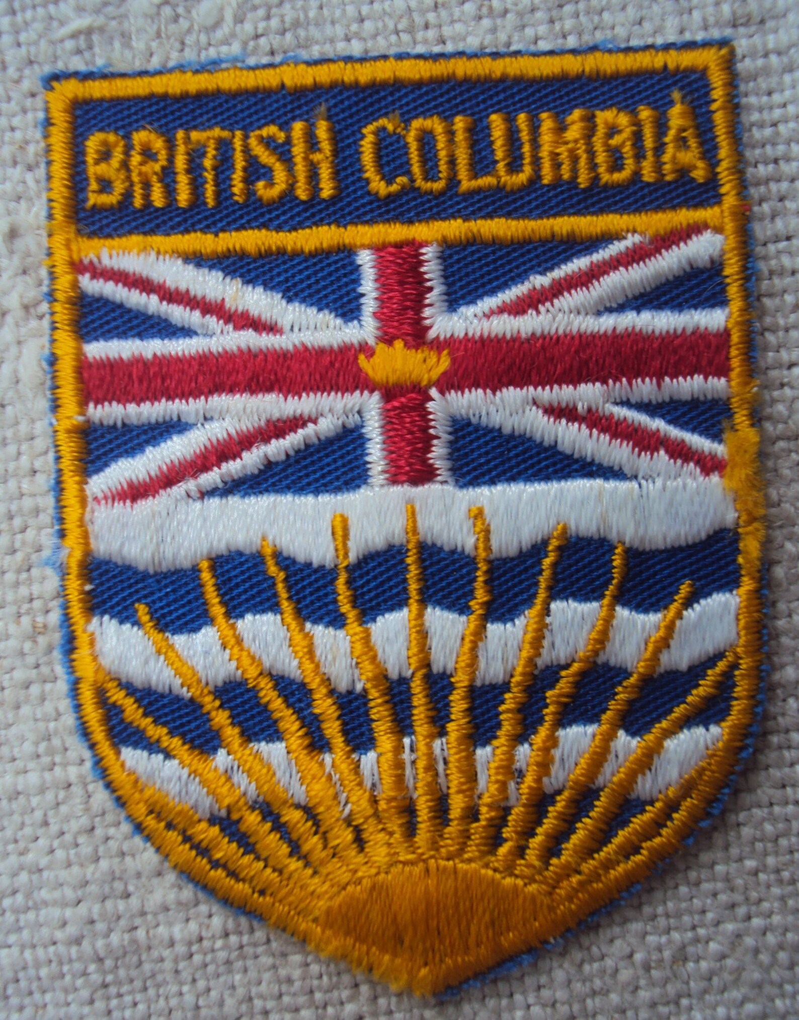 Vintage 1960s British Columbia CANADA Shield Travel Patch With | Etsy