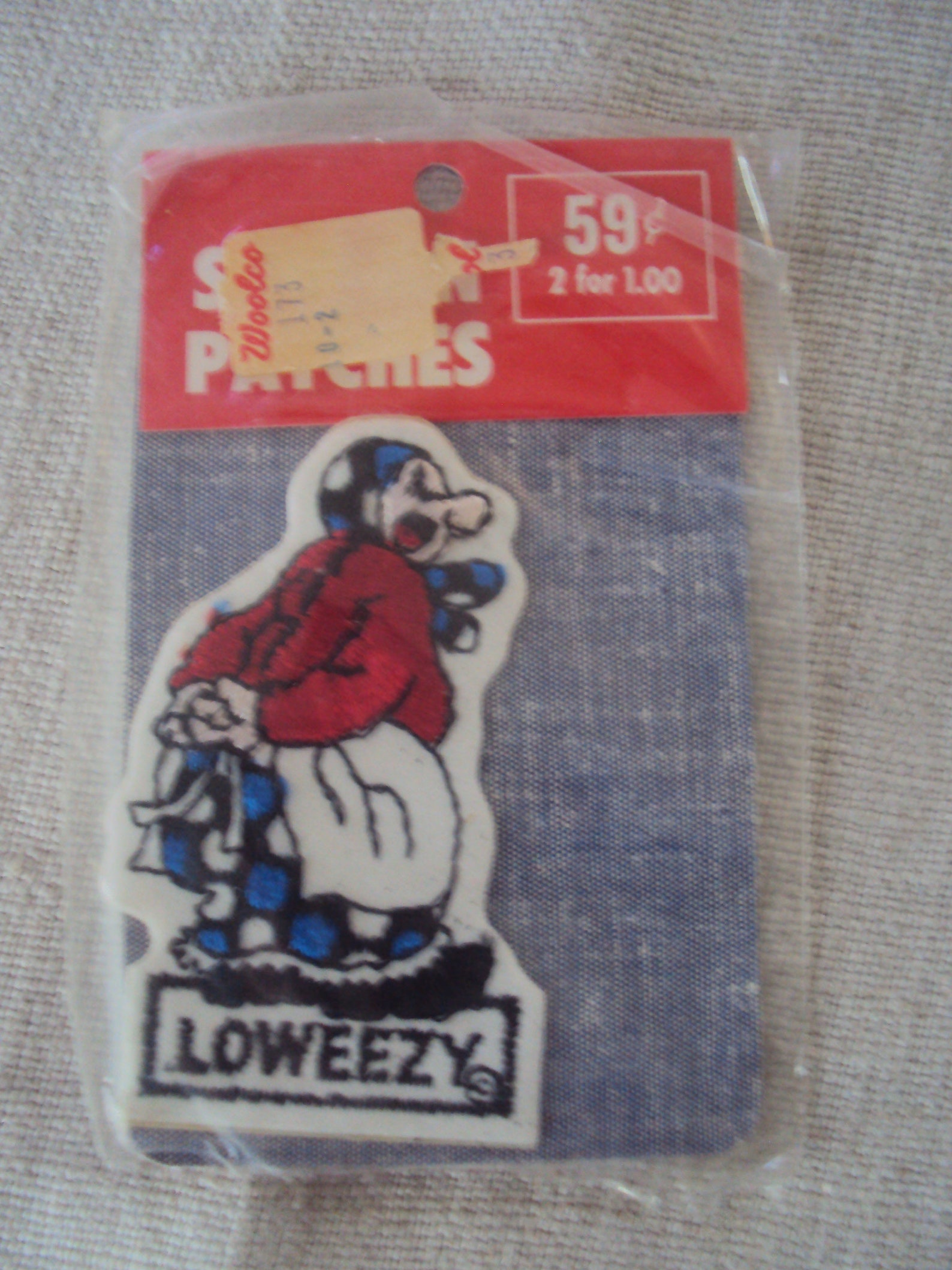 Vintage Comic 60s LOWEEZY Comic Strip Character Sew on Patch - Etsy
