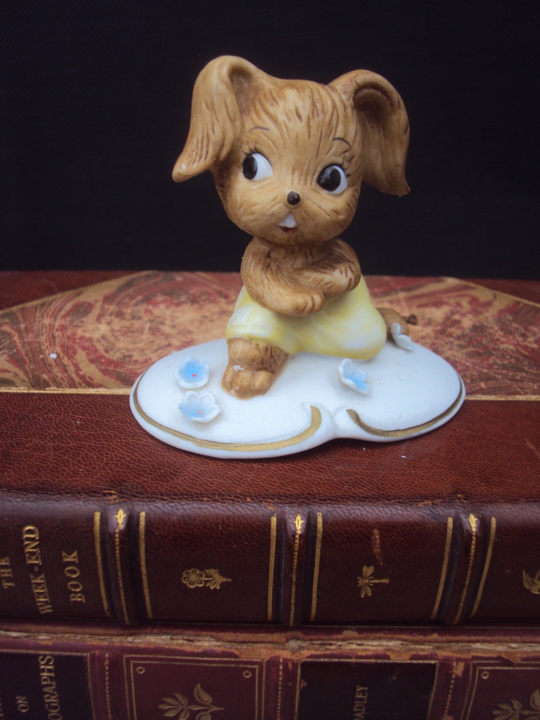 Vintage Lefton China Cute Ceramic Bunny Rabbit in Yellow Pants Numbered ...