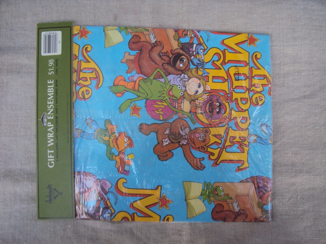 Vintage/retro the Muppet Show Happy Birthday Day Ambassador Gift Wrap ...
