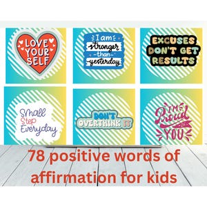 Kids Daily Affirmation Cards| Positive Affirmations for Children ...