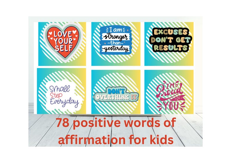 Kids Daily Affirmation Cards| Positive Affirmations for Children ...