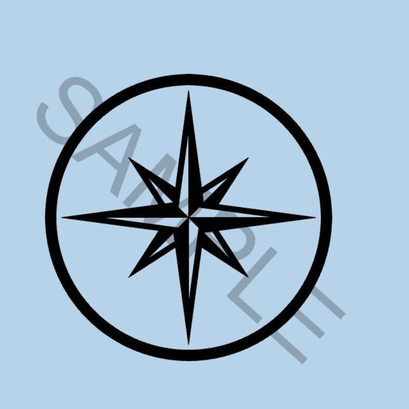 Compass Rose Inlay - Etsy