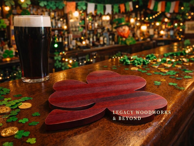 Handmade Shamrock Charcuterie Board – Choice of Hardwoods - Etsy