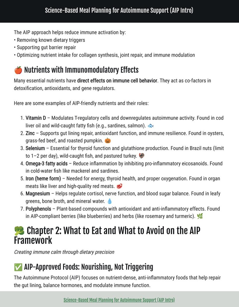 Doctor-approved AIP Meal Plan: Autoimmune Protocol Guide (PDF Download ...