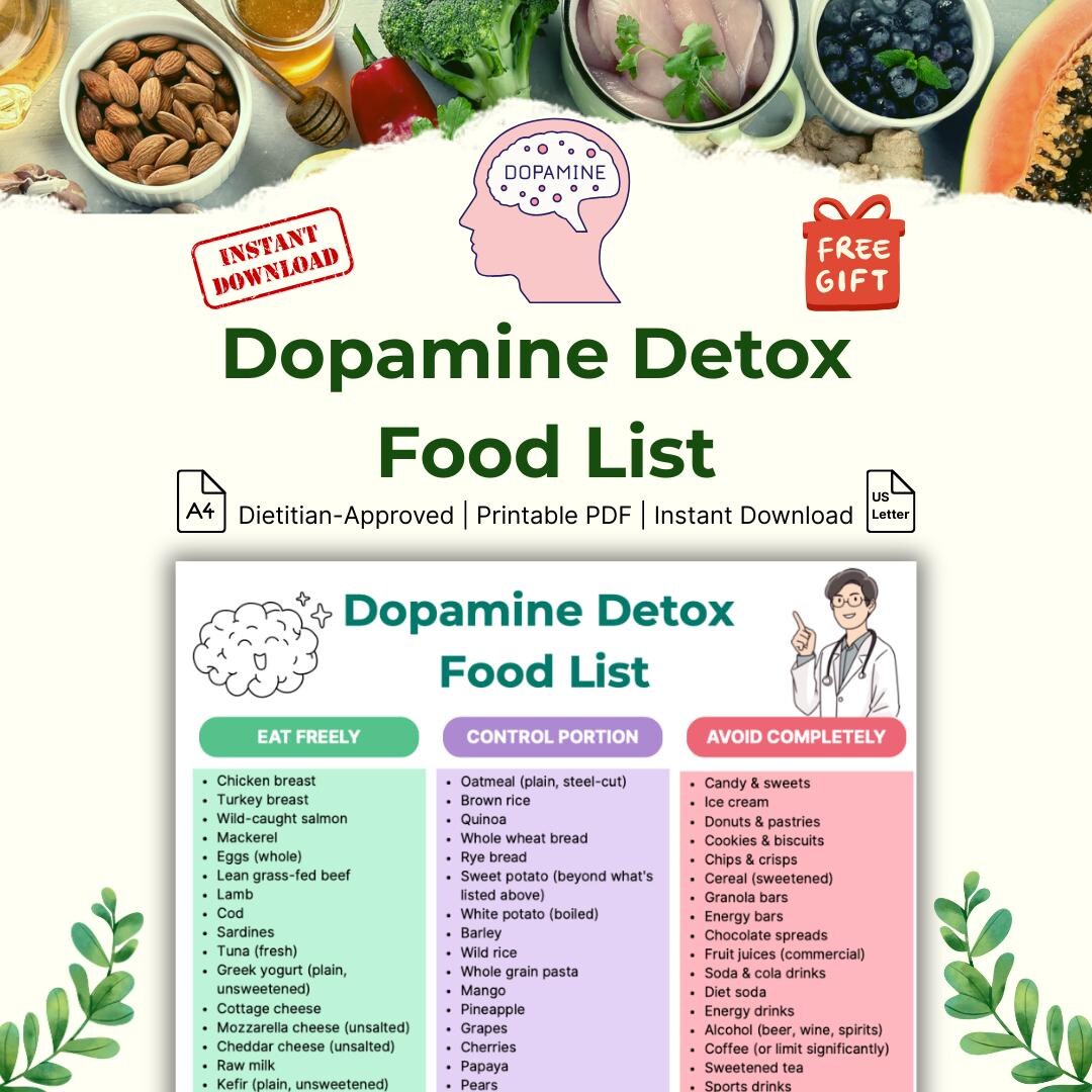 Dopamine Detox Food List | Complete Nutrition Guide for Balanced ...