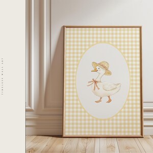 Silly Little Goose Nursery Wall Art | Farmhouse Kid's Room Decor | Cute ...
