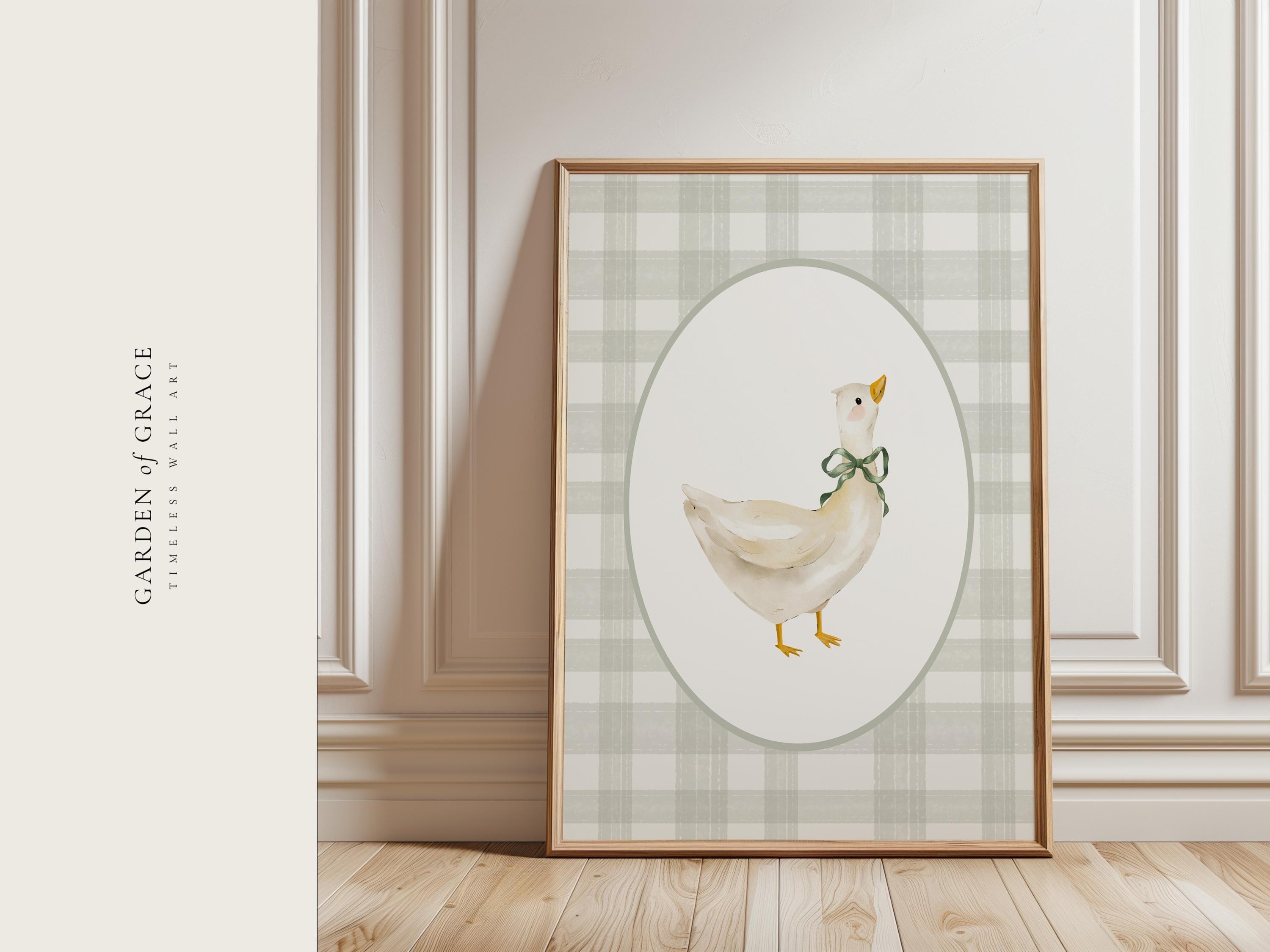 Silly Goose Nursery Wall Art | Farmhouse Kid's Room Decor | Duck ...