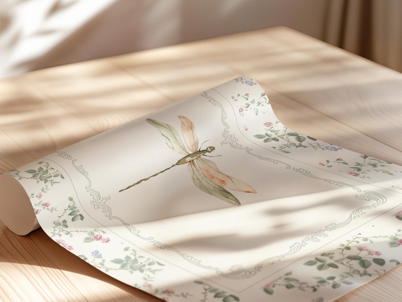 Cottagecore Dragonfly Print for Nursery | Spring and Summer Kid's Room ...