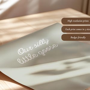 Vintage Silly Goose and Quote Nursery Wall Art Set of 2 | Farmhouse Kid ...