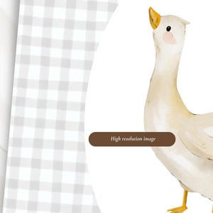 Vintage Goose and Bunny Nursery Wall Art Set of 2 | Farmhouse Kid's ...