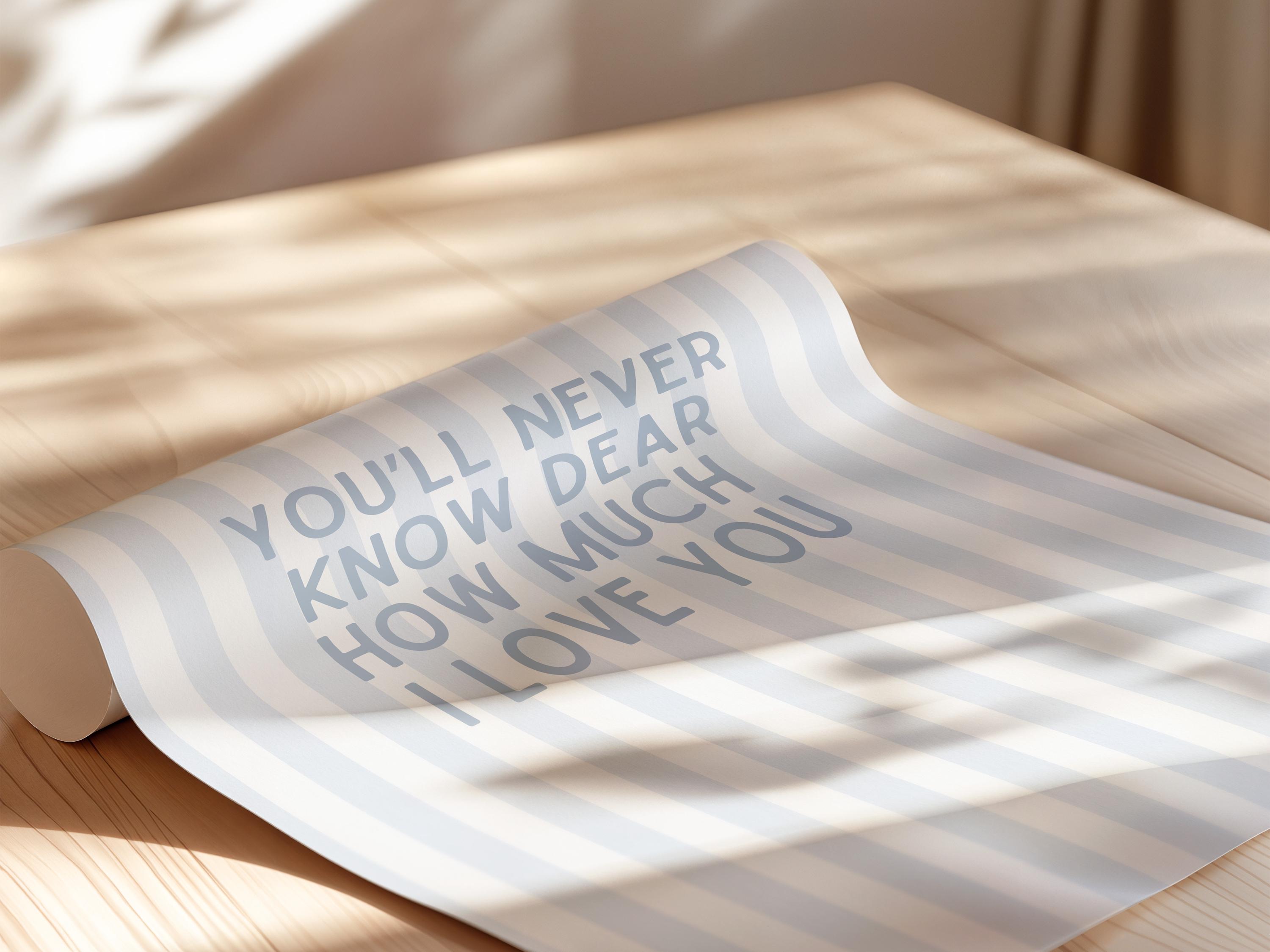You'll Never Know Dear How Much I Love You Nursery Wall Art | Farmhouse ...