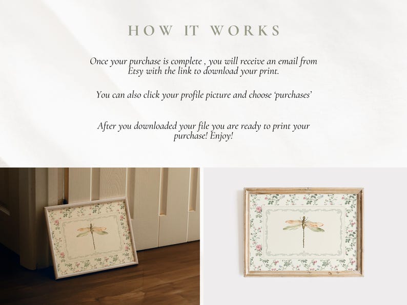 Cottagecore Dragonfly Print for Nursery | Spring and Summer Kid's Room ...