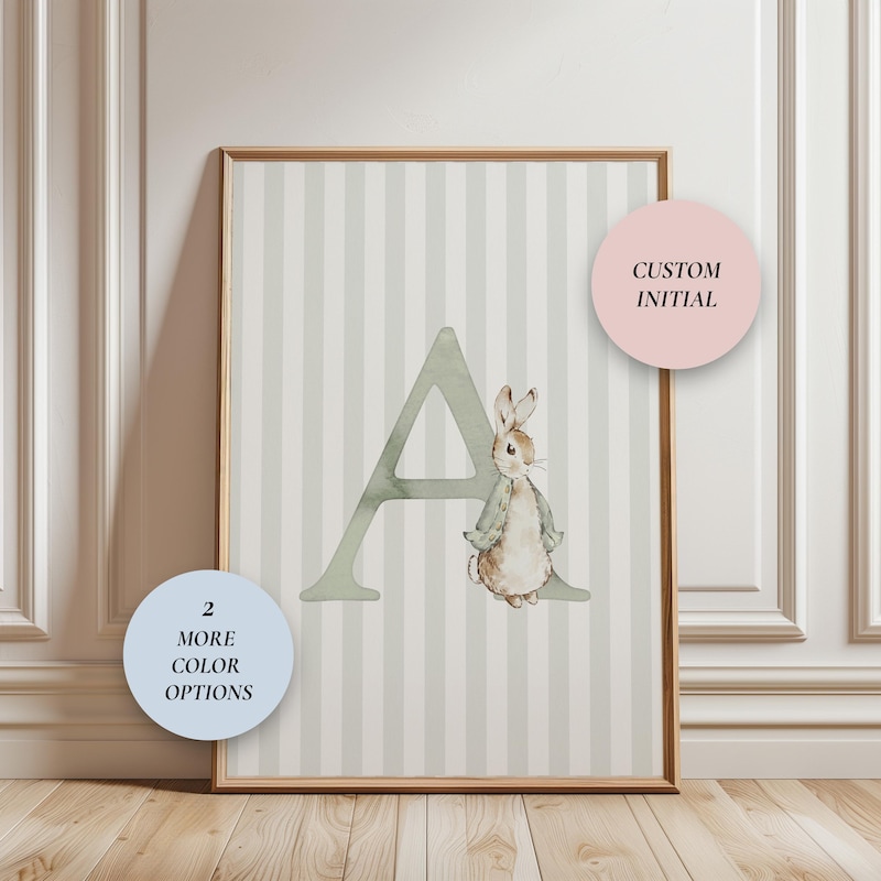 Initial Poster - Etsy