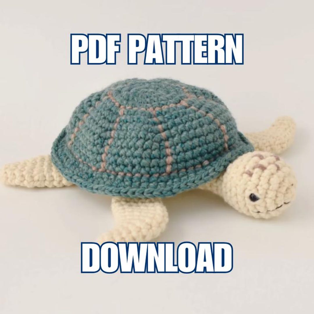 NEW! Sea Turtle Crochet Pattern, PDF Downloadable, Fun DIY Project ...
