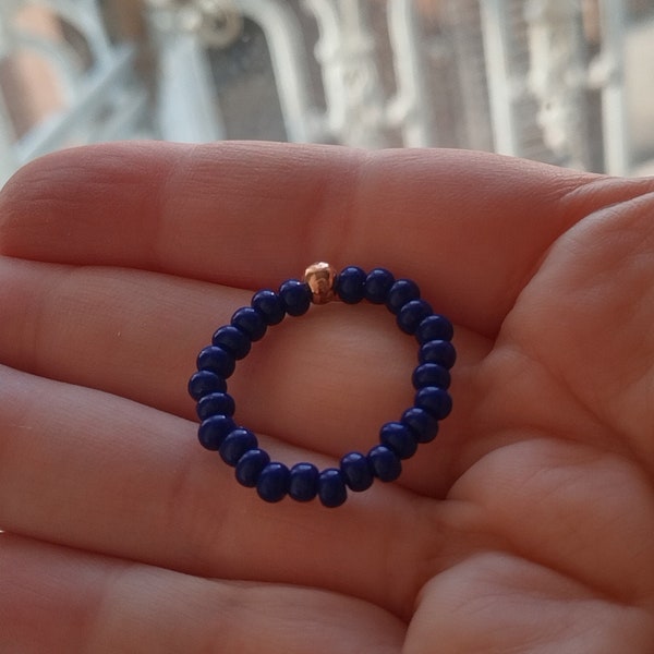 Dark Blue Ring - Etsy