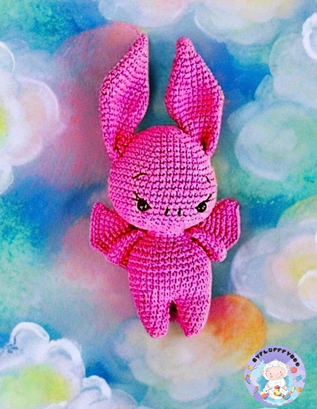 The Candy Bat Pattern - Amigurumi Chunky Bat Pattern - Halloween Bat ...