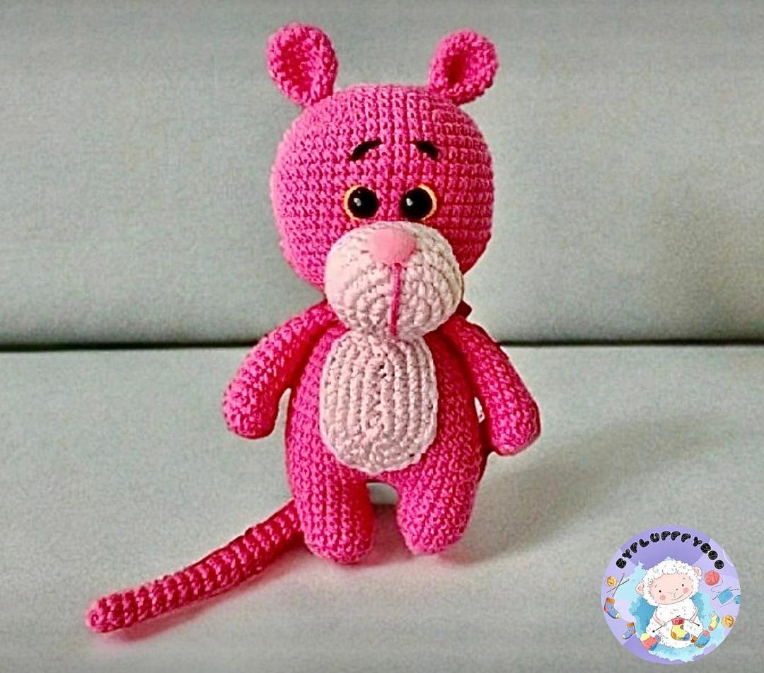 Crochet Pink Panther Pattern (panter Amigurumi, Crochet, Photo Tutorial ...