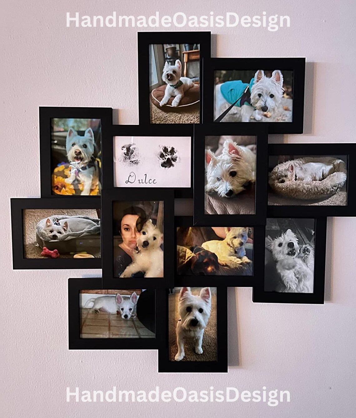 Set of 12 Wood Picture Collage Frame | Collage Picture Frame | Photo ...
