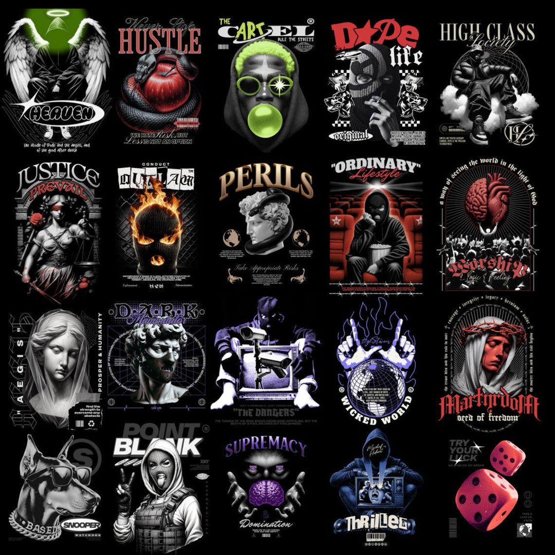 2000+ PREMIUM STREETWEAR DESIGN Bundle | Urban Designs | Latest Fashion ...