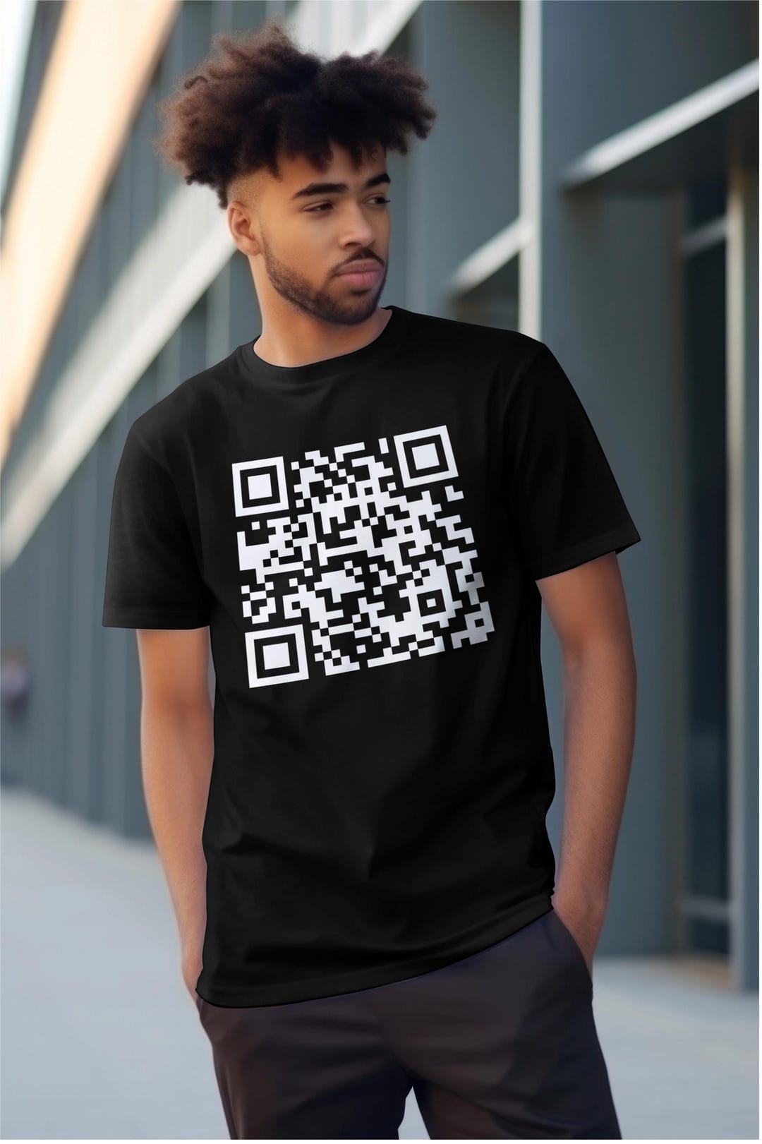 Unavailable for Drama QR Code T-shirt, Hidden Message Tee, Scan Me ...