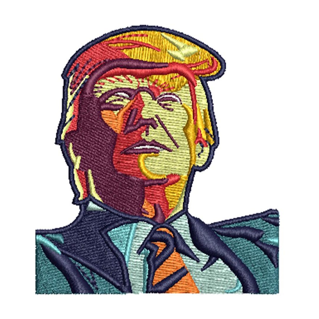 Donald Trump Portrait Embroidery Design | Political Memorabilia ...