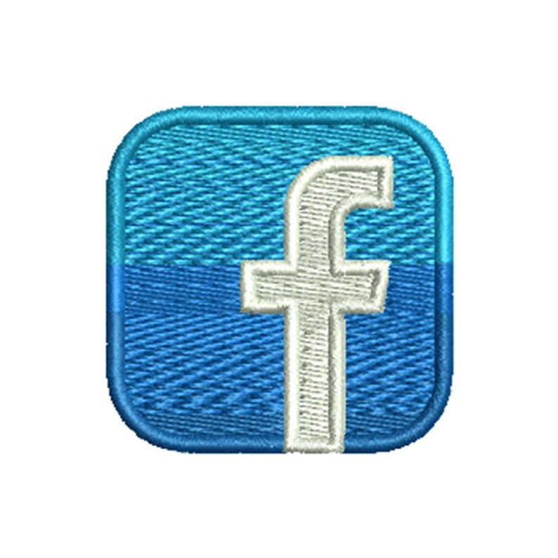 Facebook Logo Embroidery Design | Social Media Inspired | Tajima DST ...