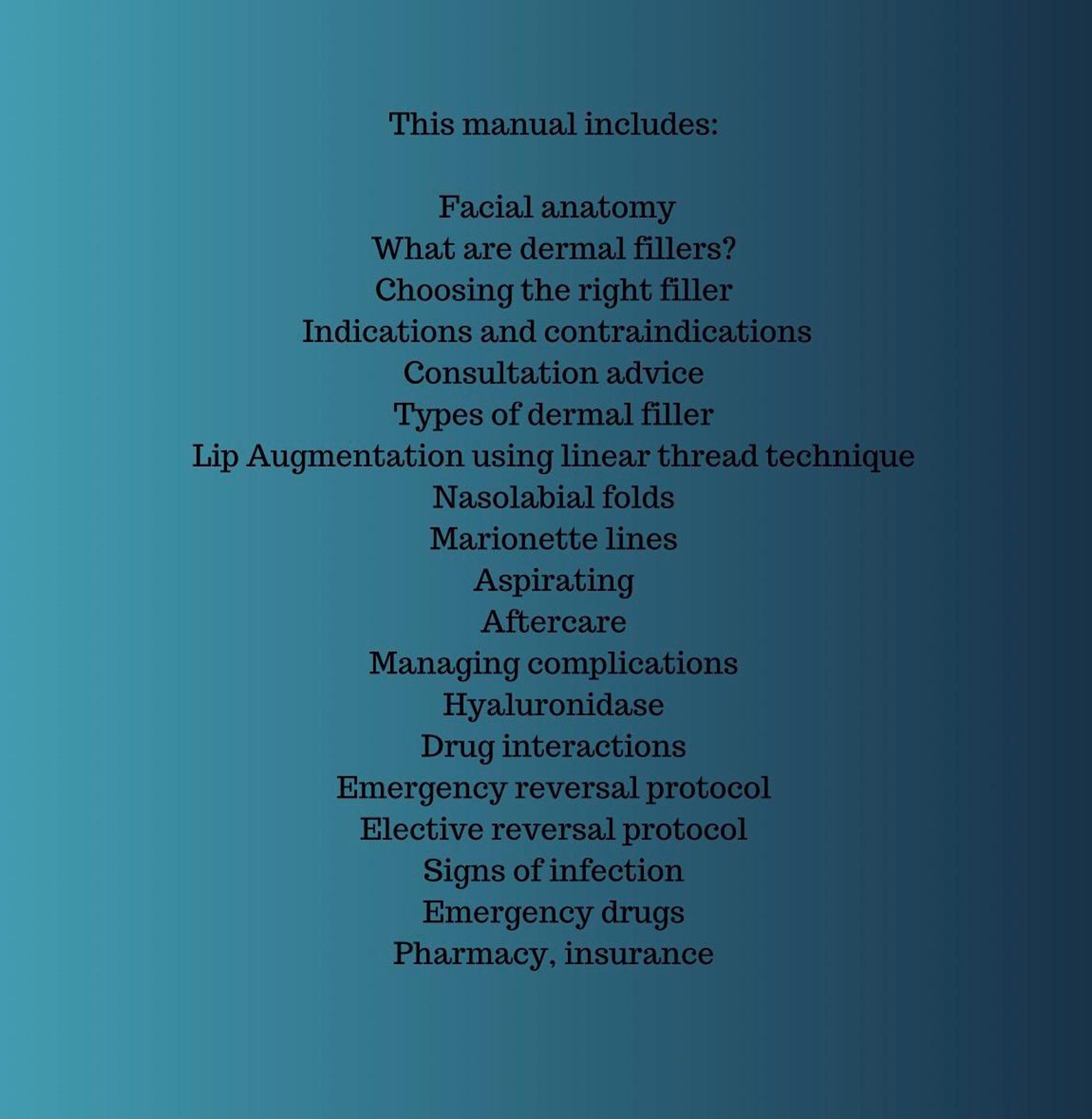 Foundation Dermal Filler Training Manual - EDITABLE -word Training ...