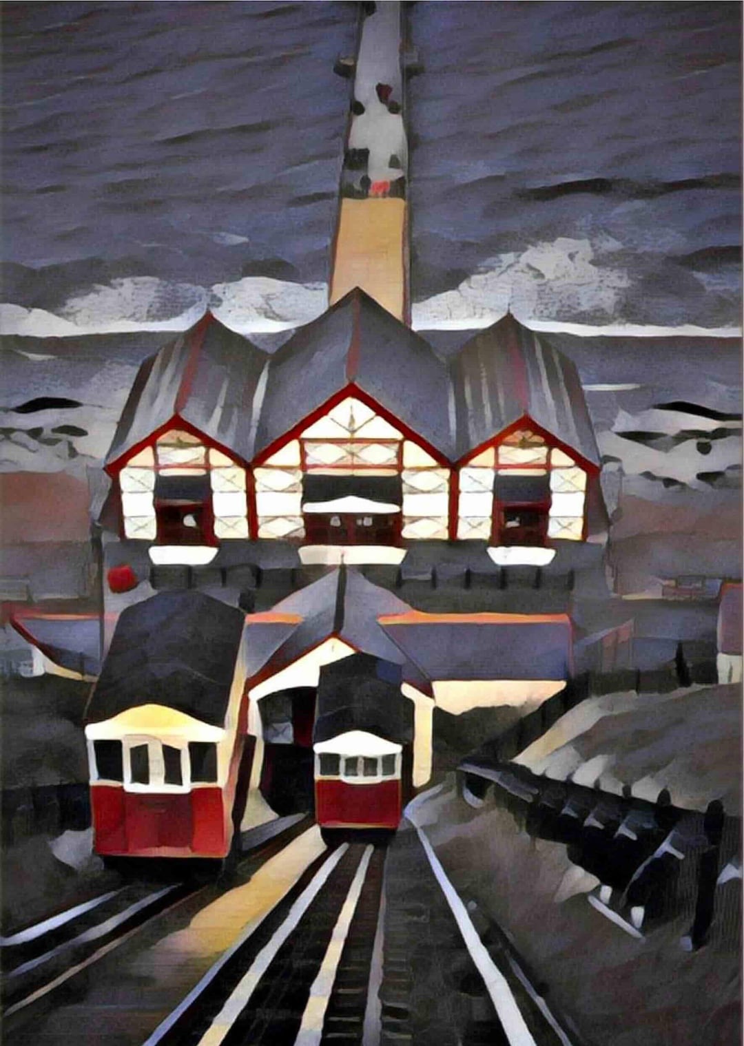 Postcard A5 Cliff Lift, Saltburn-by-the-sea, North Yorkshire - Etsy