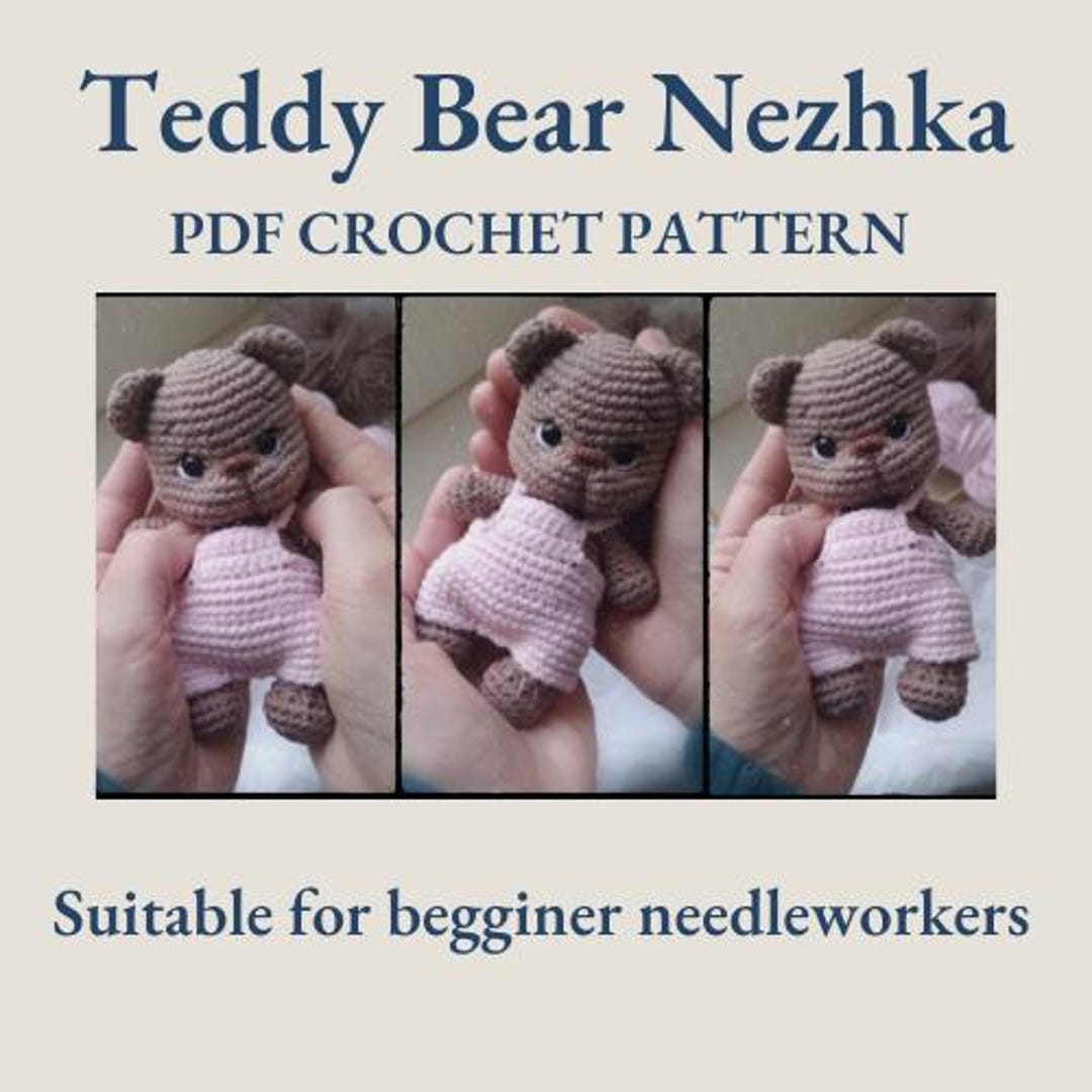 Teddy Bear Gentle PDF | Pattern | Crochet Knitting - Etsy