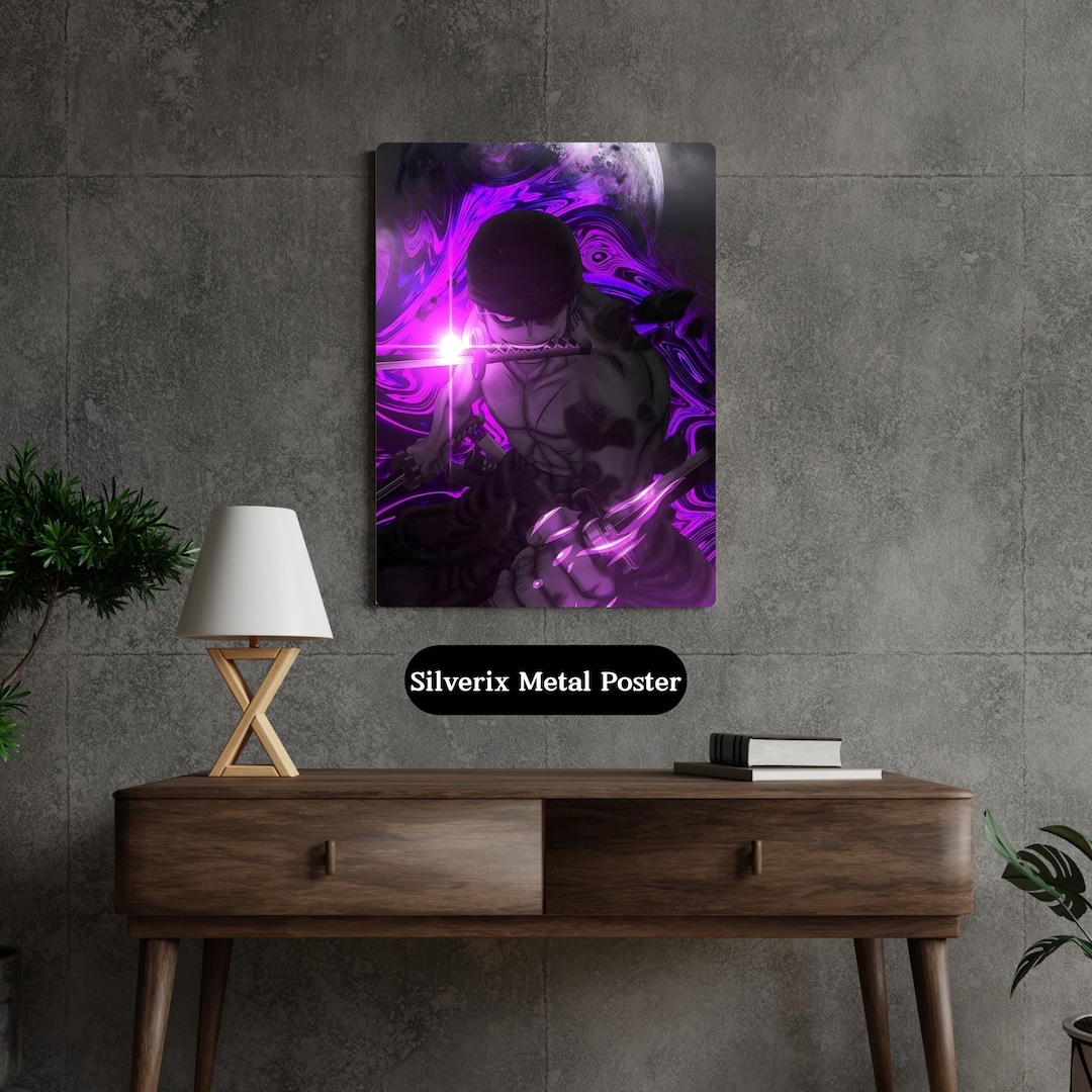 Anime Metal Poster, Japanese Style Print, Otaku Room Decor, Manga ...