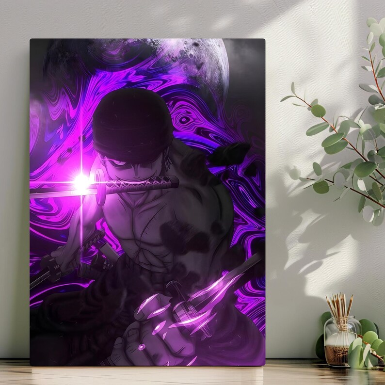 Anime Metal Poster, Japanese Style Print, Otaku Room Decor, Manga ...