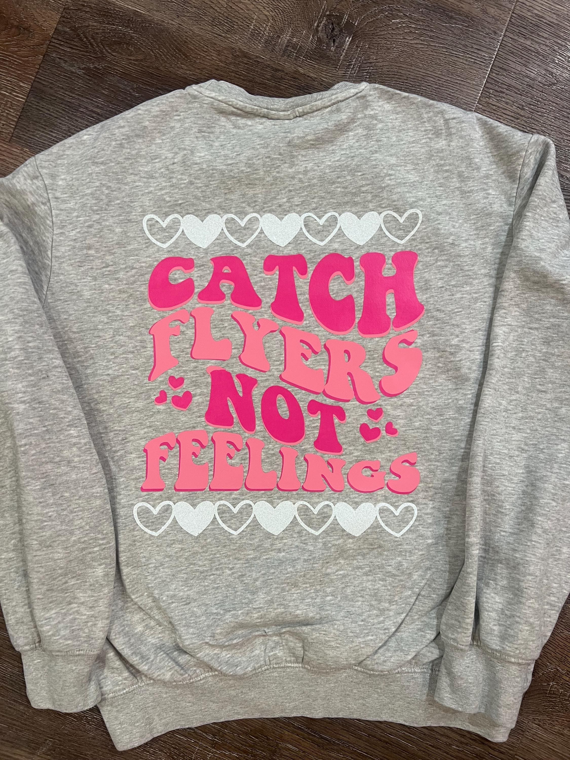 Catch Flyers Not Feelings SVG, CHEER Valentine SVG, Cheer Life Smiley ...