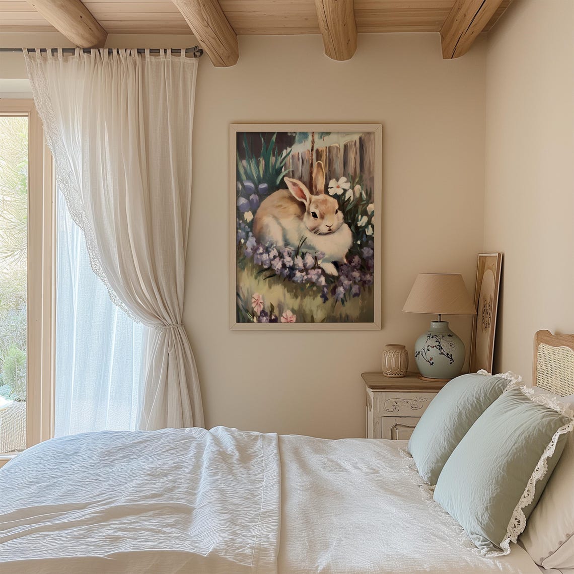 Cottontail Dreams | Poster Print - Watercolor Springtime Wall Art ...