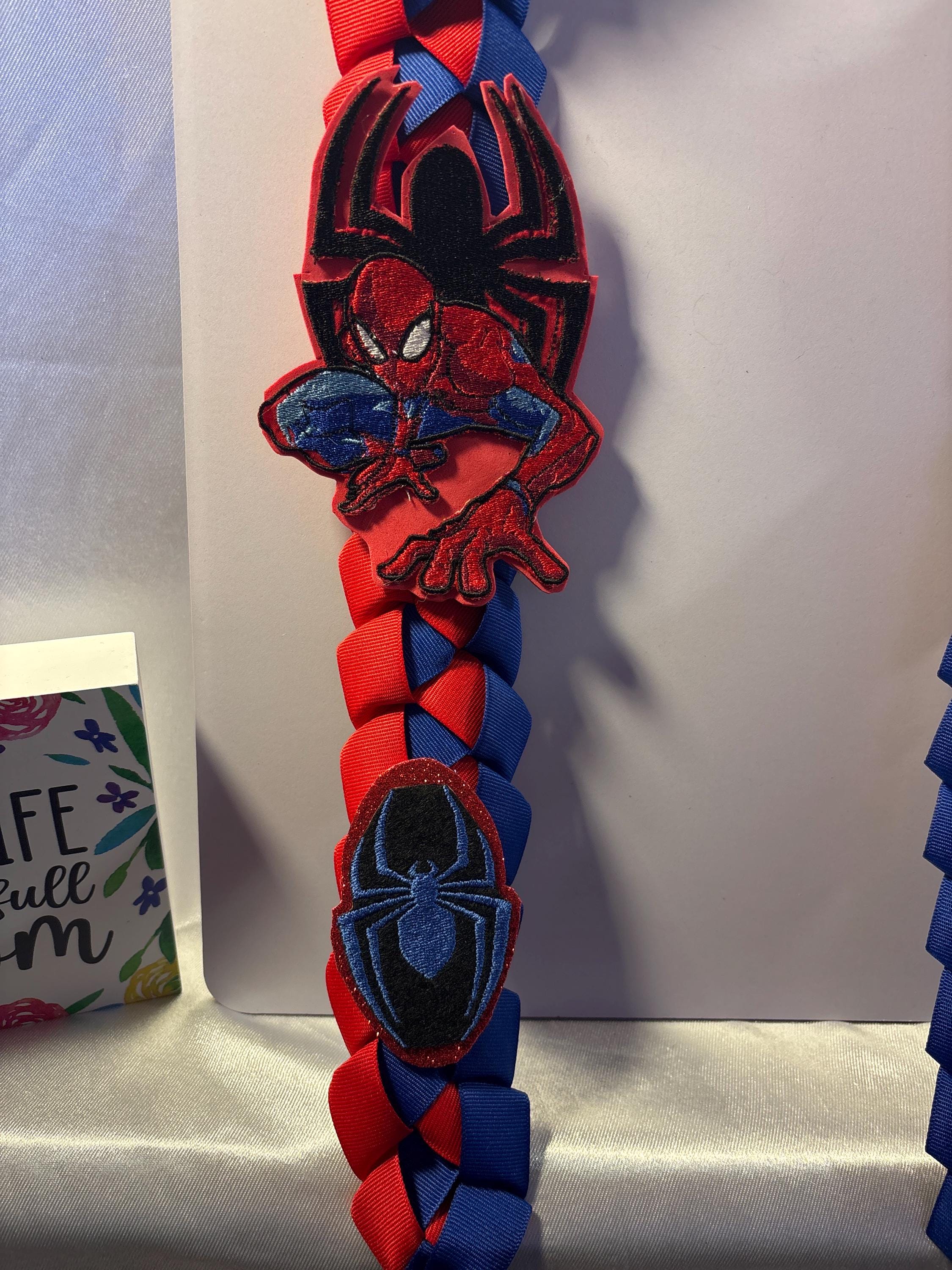 Spider-man Embroidered Graduation Lei - Etsy