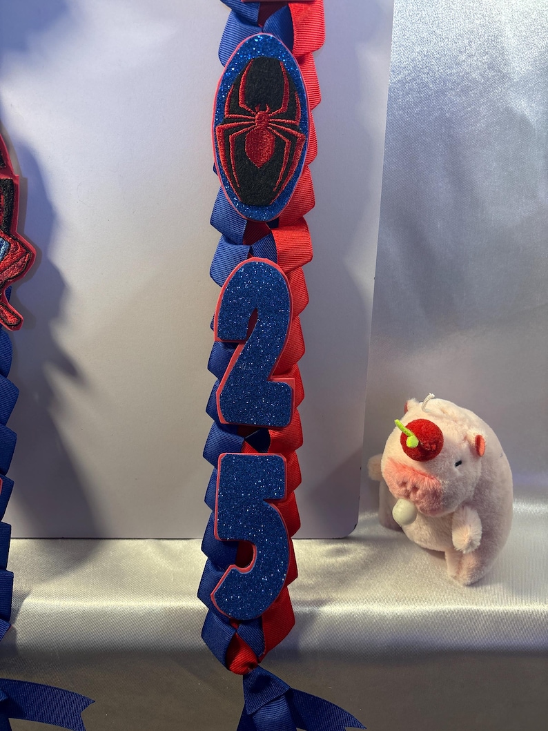 Spider-man Embroidered Graduation Lei - Etsy