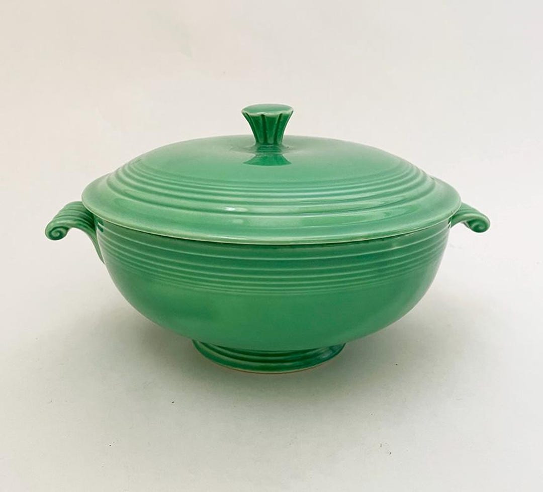 FIESTAWARE Original Green Casserole Dish With Lid Excellent Vintage ...
