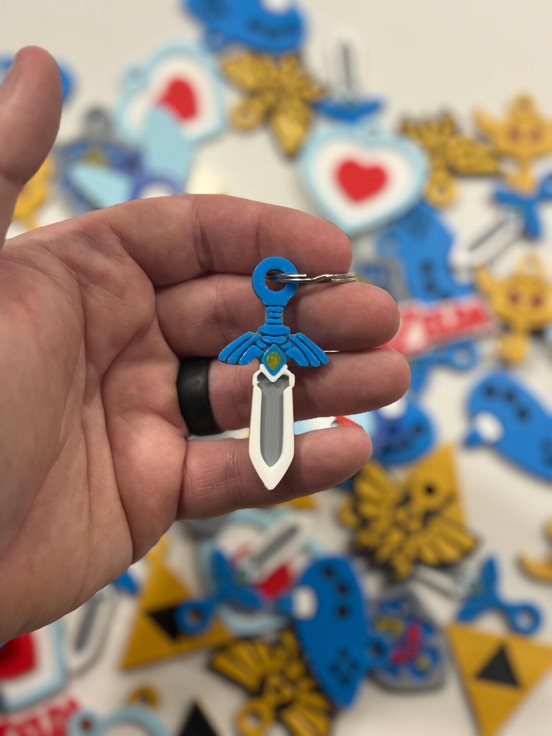 Legend of Zelda Master Sword Keychain - Etsy