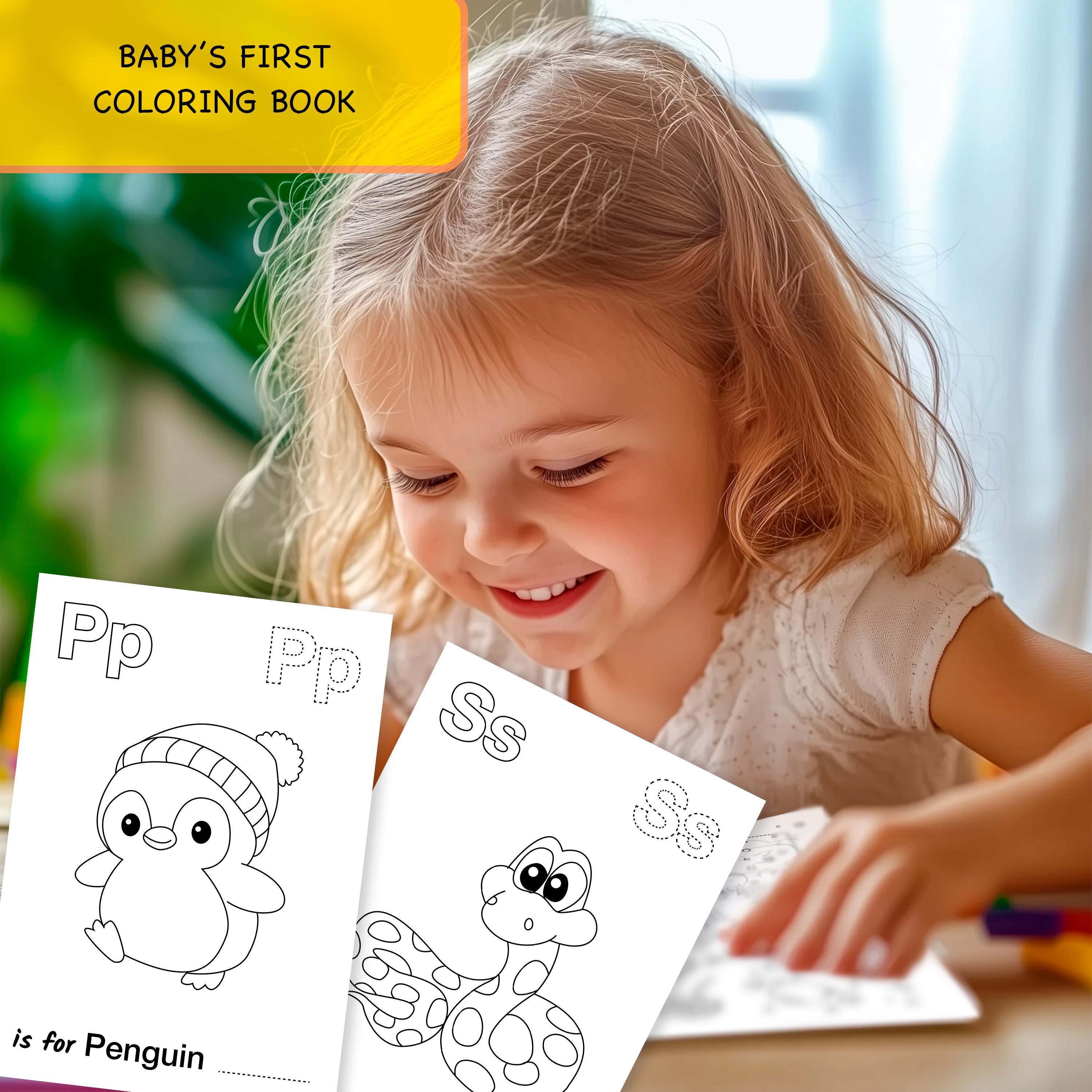 ABC Coloring Book Pages: Alphabet Coloring PDF, Preschool Coloring ...